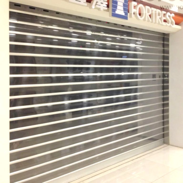 Full vision polycarbonate roller door | Store Front Transparent PC ...